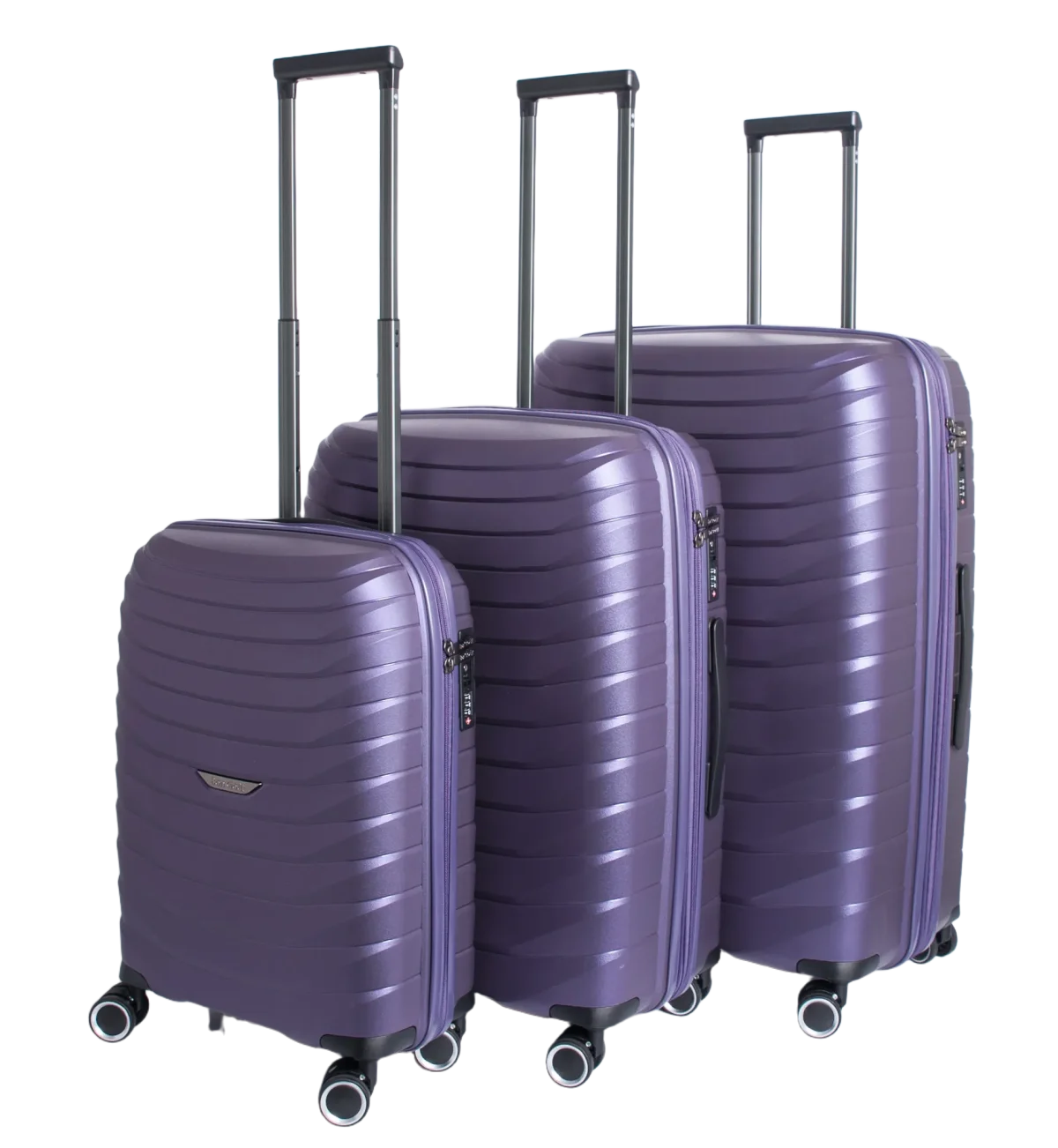 Bon Goût Madrid Kuffertsæt - Kabine - Mellem - Stor Purple - KUFFERTER & BAGAGE - Kuffertthomsen.dk